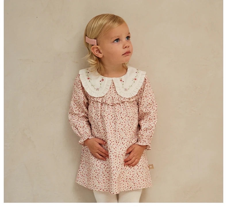 Floral large collar dress – Lion Llama